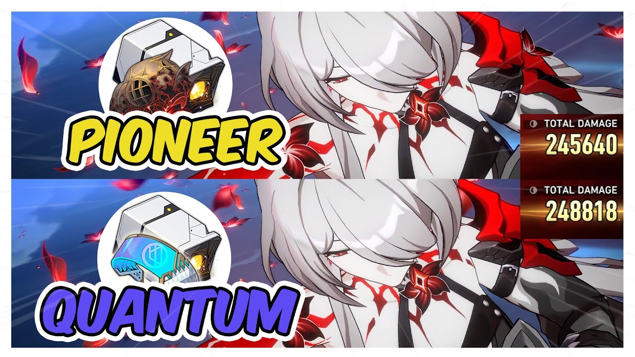 Acheron Quantum Set vs Pioneer Set Relic Damage Comparison - Honkai ...