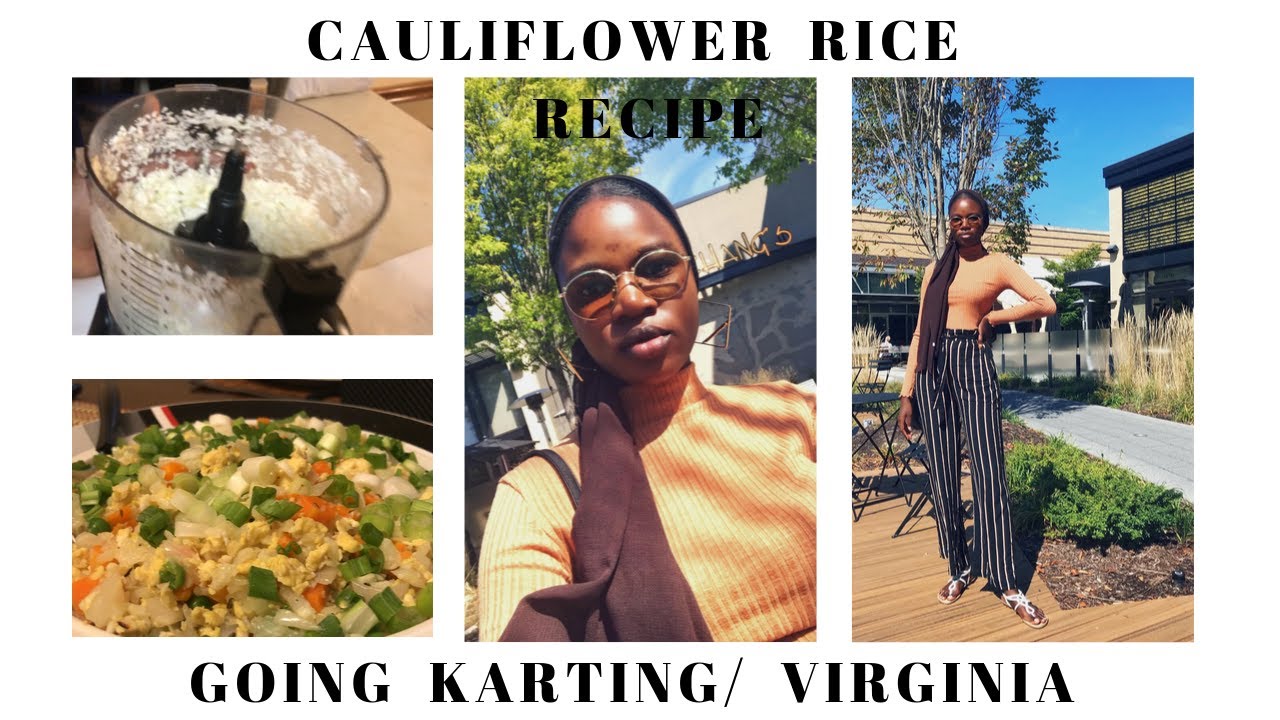 CAULIFLOWER RICE, TRYING TO EAT HEALTHY || VIRGINIA VLOG - YouTube