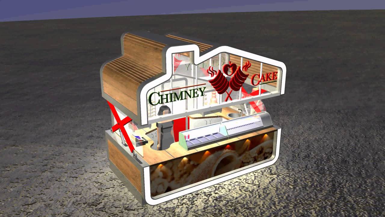 CHIMNEY CAKE MOBILE KIOSK DESIGN1. BY OTTOSTUDIO - YouTube
