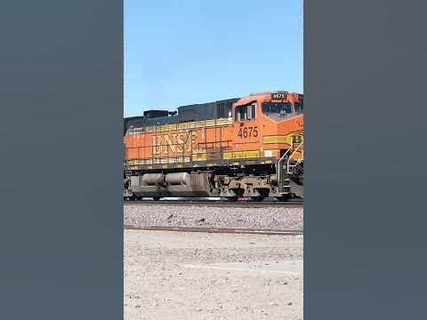 RAILFANNING SHORTS BNSF 3869 WB MANIFEST TRAIN MP 737 NEEDLES SUB 10-24-2023 #railfaning # ...