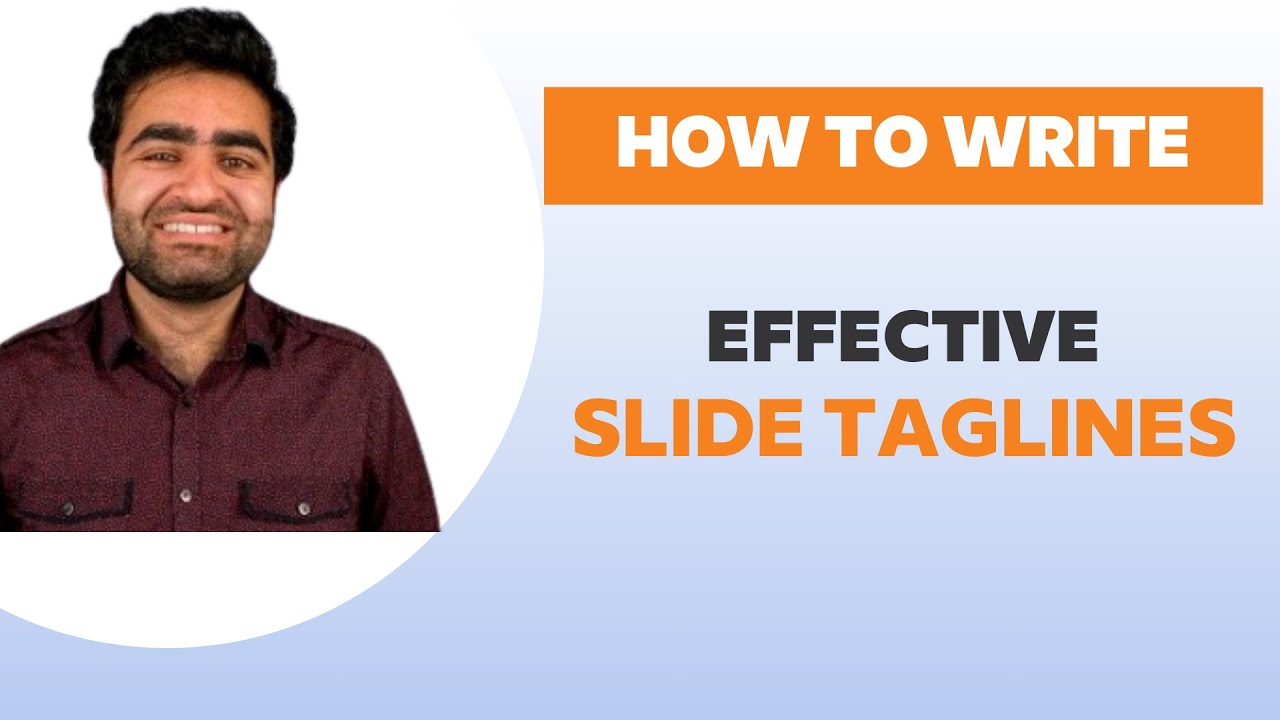 How to Write Effective, Memorable Slide Taglines - YouTube