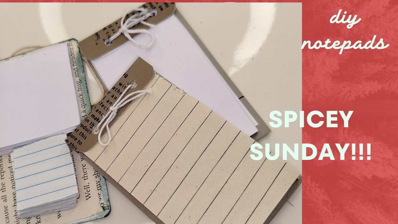 Diy notepads.........convert a tag into notepads.......diy miniature craft...... - YouTube