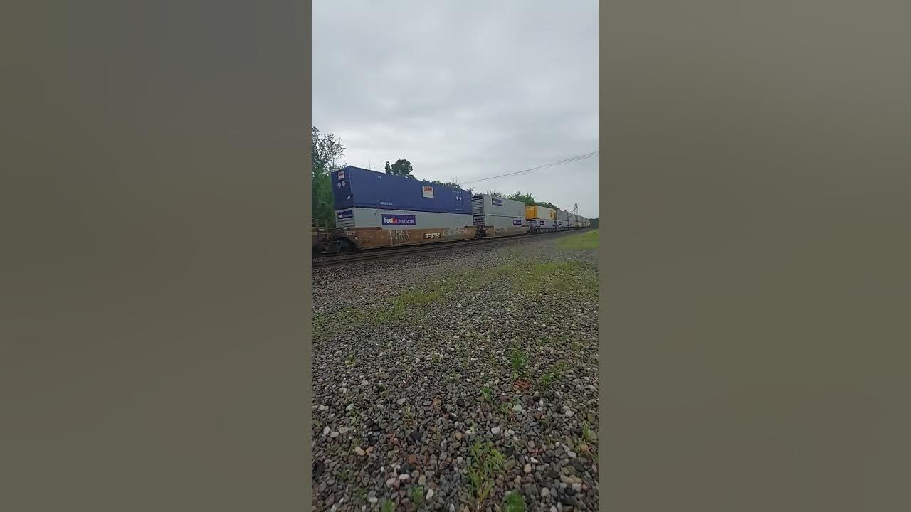 Railfanning Marceline Subdivision LA Plata Mo BNSF NS Lead Eastbound Piggyback Stack 7/18/23 ...