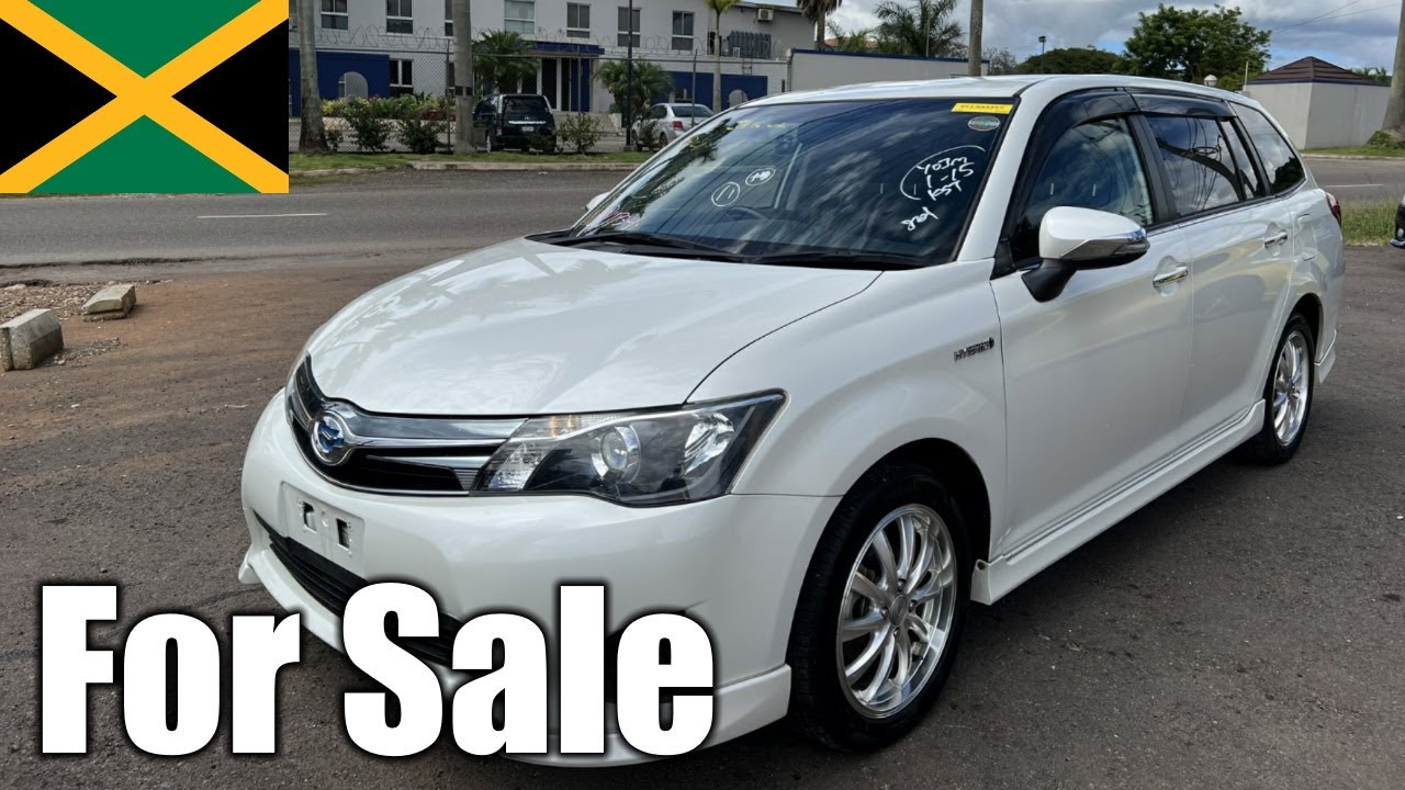 2013 White Toyota Fielder For Sale in Manchester, Jamaica - YouTube
