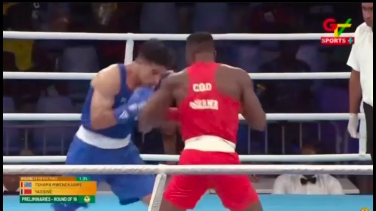 Boxing: David Tshama (RDC) Vs Elouarz Yassine (Maroc) - All African ...