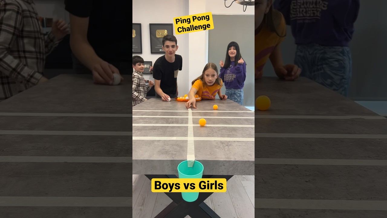 Boys vs Girls Challenge #challenge #familyfun - YouTube