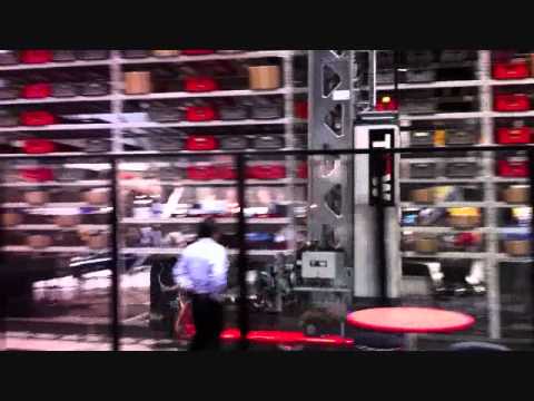 TGW Mini-Load Crane & Conveyor - YouTube