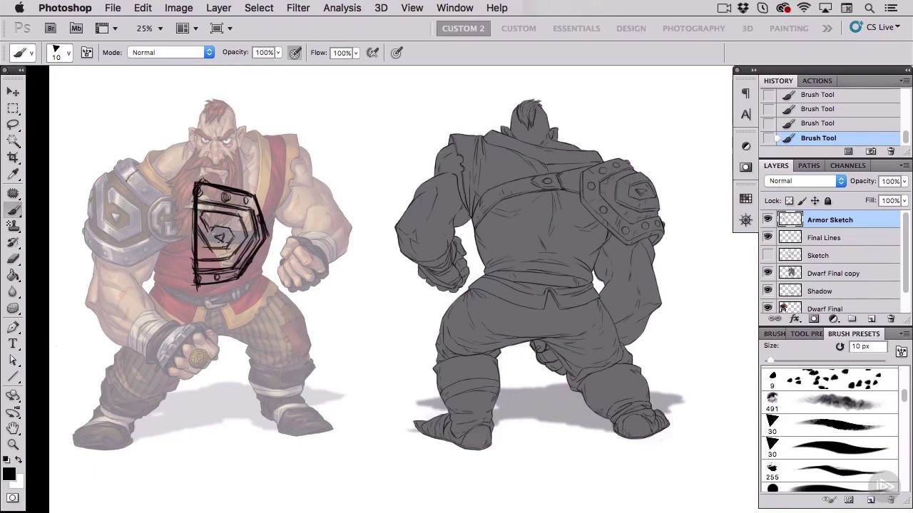 19 _ Adding the Callout Elements _ Character Concept Design ...