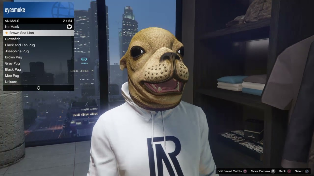 GTA: Online. • New Free Brown Sea Lion mask. • Unlocked by logging in ...
