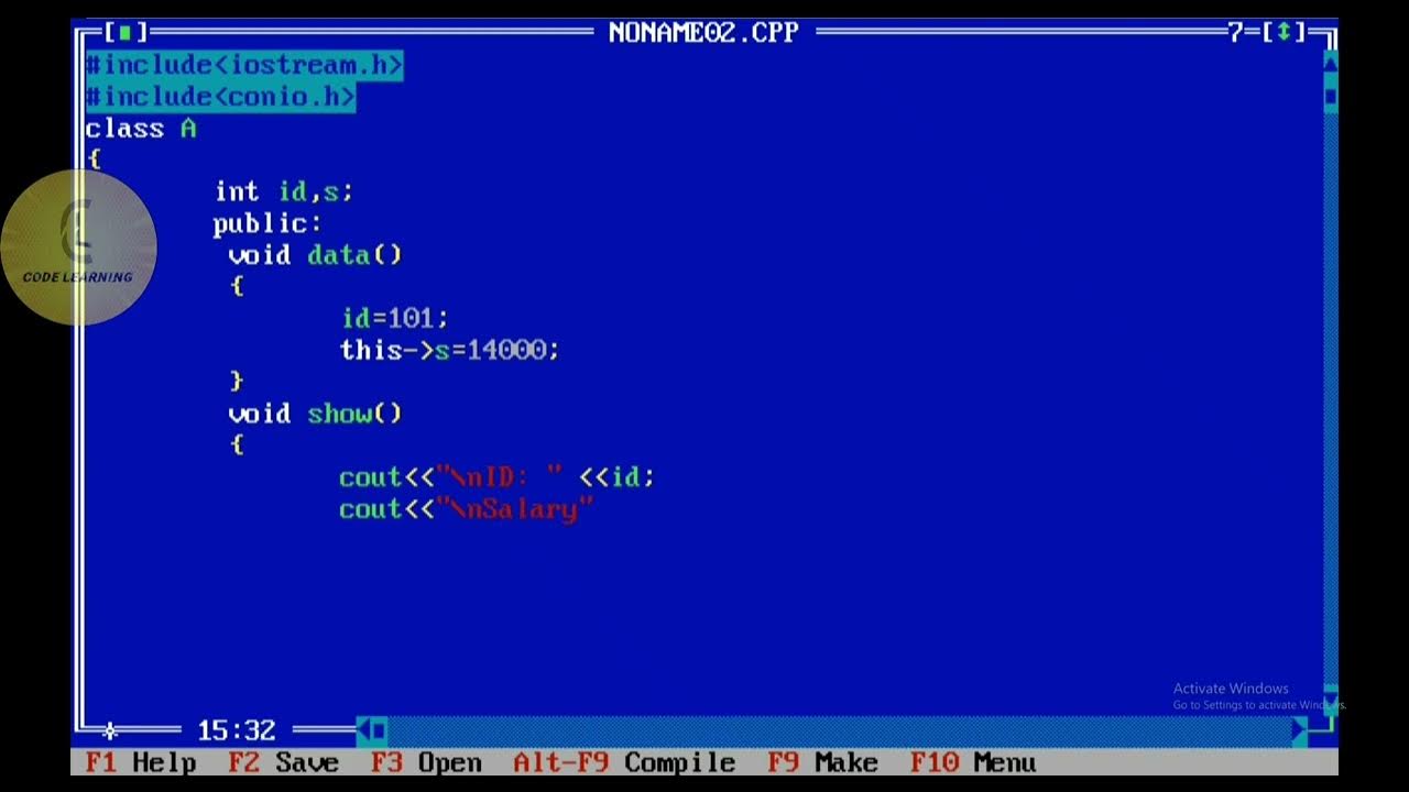 C Polymorphism This Pointer Codelearning Youtube