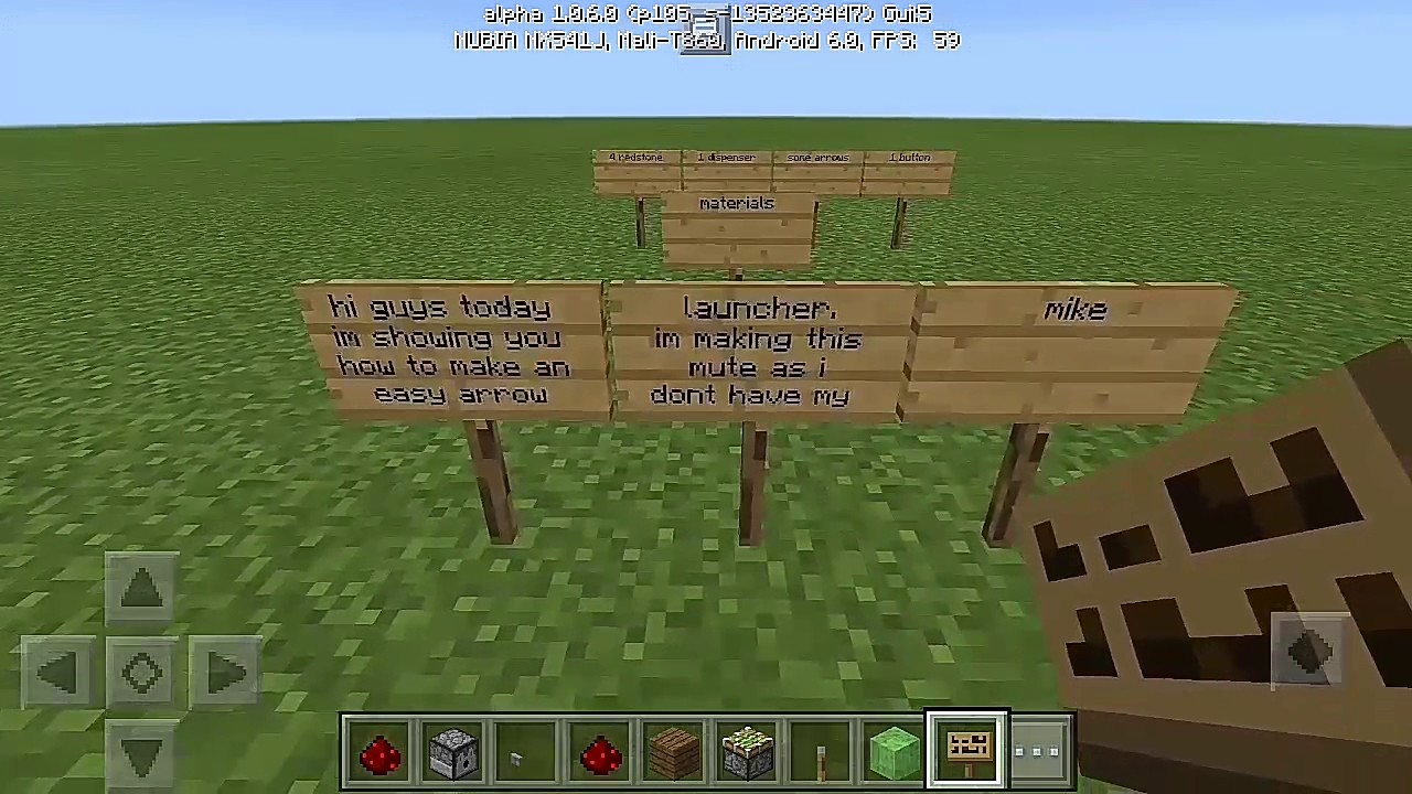 How to make a simple arrow launcher | minecraft pe| redstone - YouTube