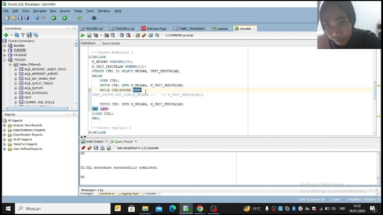 Cursor Implisit dan cursor Eksplisit // Pemograman PL/SQL - YouTube