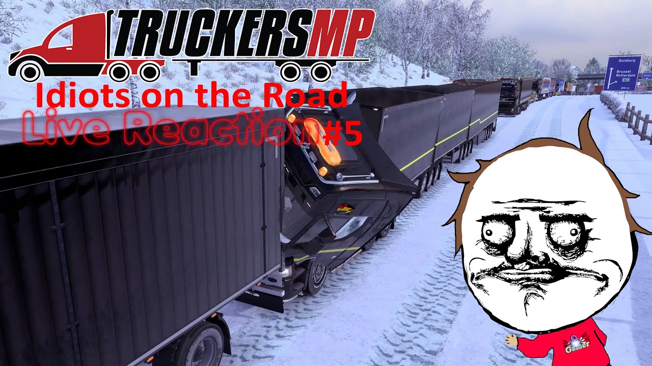 Spaß im Stau - ETS2MP Funny Moments LiveReaction #5 - YouTube