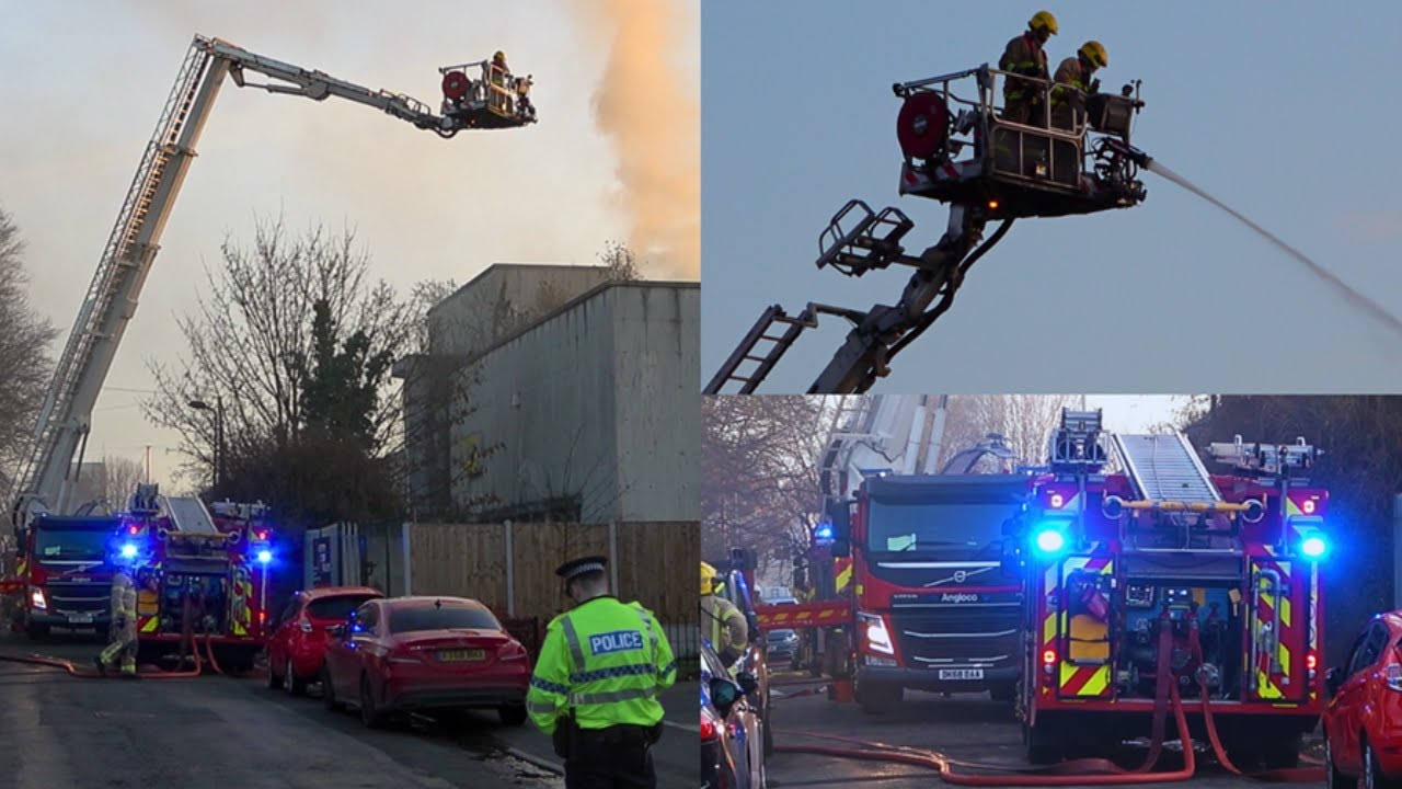 *FIREFIGHTERS IN ACTION* Firefighters Tackle Serious Fire at Two Story ...