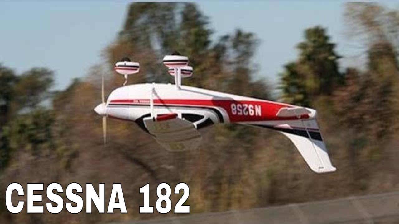 REMOTE CONTROL PLANE FLYING | FMS CESSNA 182 - YouTube