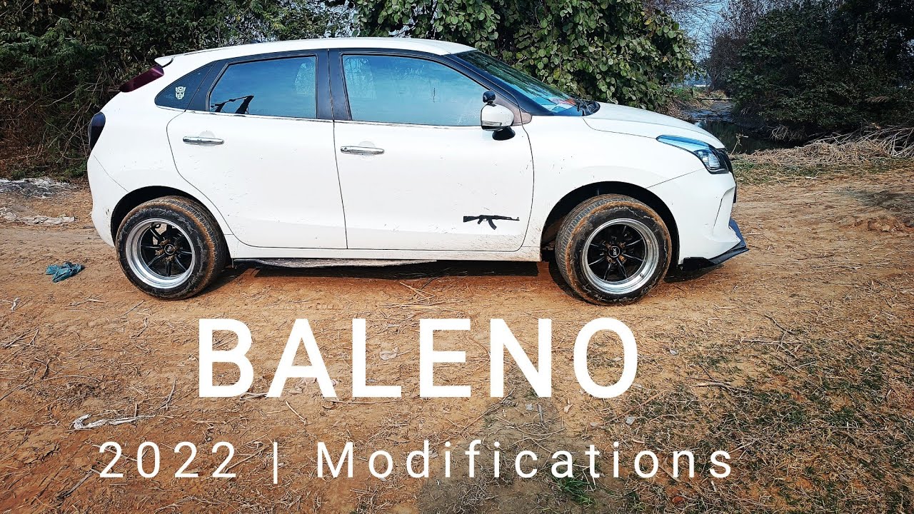 Baleno Delta 2022 modifications, alloy wheels , B blox nuts, Tail light ...