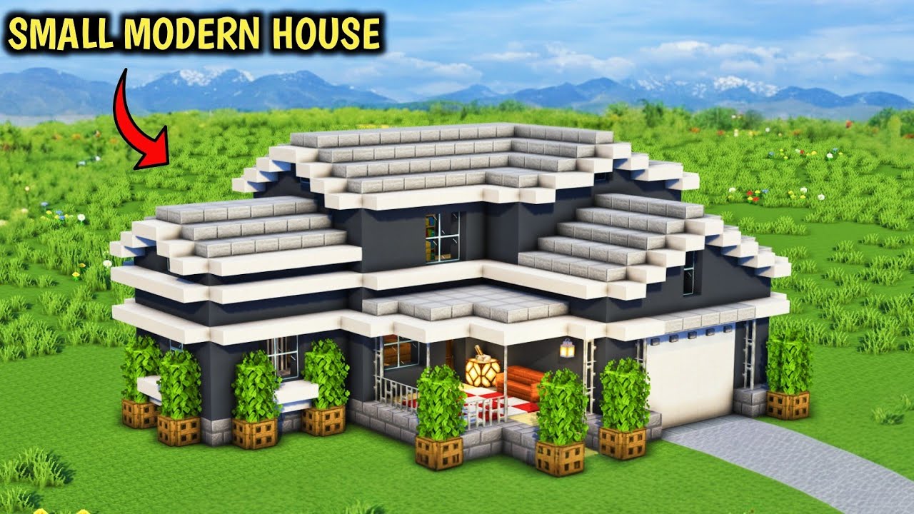 SMALL MODERN HOUSE || How to make easy modern house - YouTube
