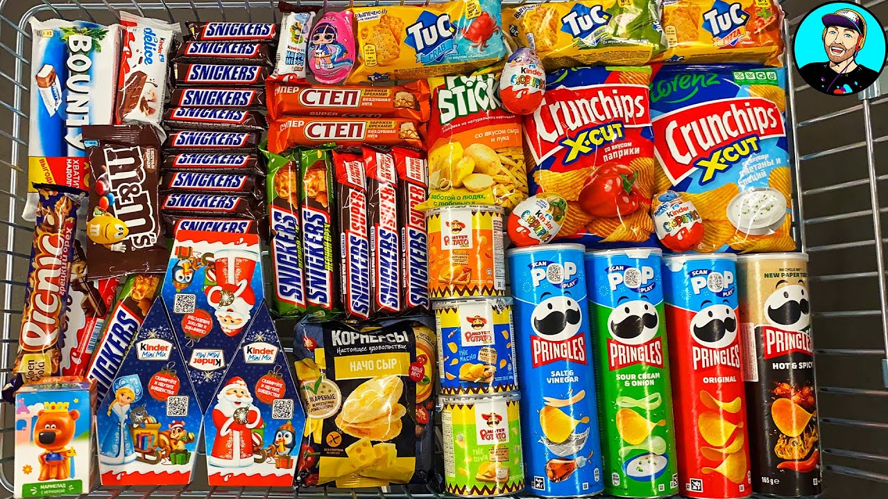 A Lot of Candy 2024 #26 Satisfying ASMR Video Crunchips, M&M's, Tuc ...