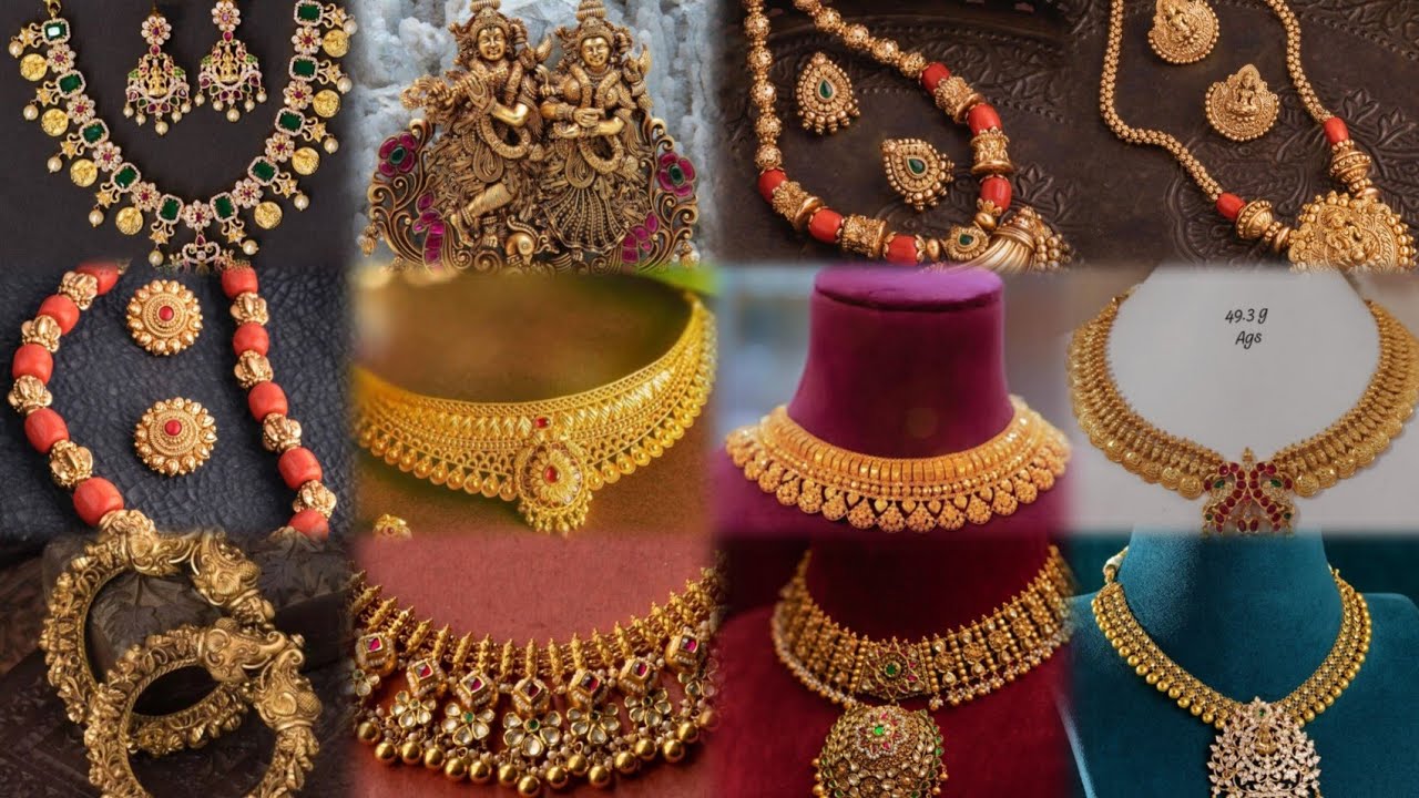 Trending gold designs jewellery collections at reasonable prices - YouTube