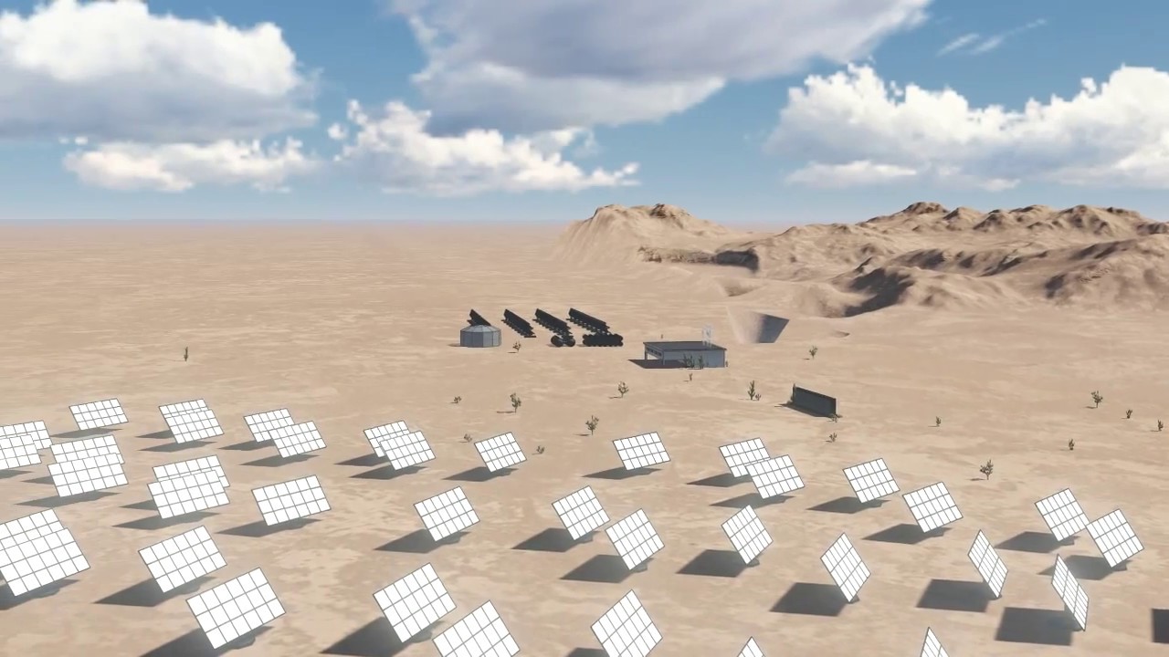Concentrated Solar power (CSP), HD simulation of both Flat & Parabolic ...