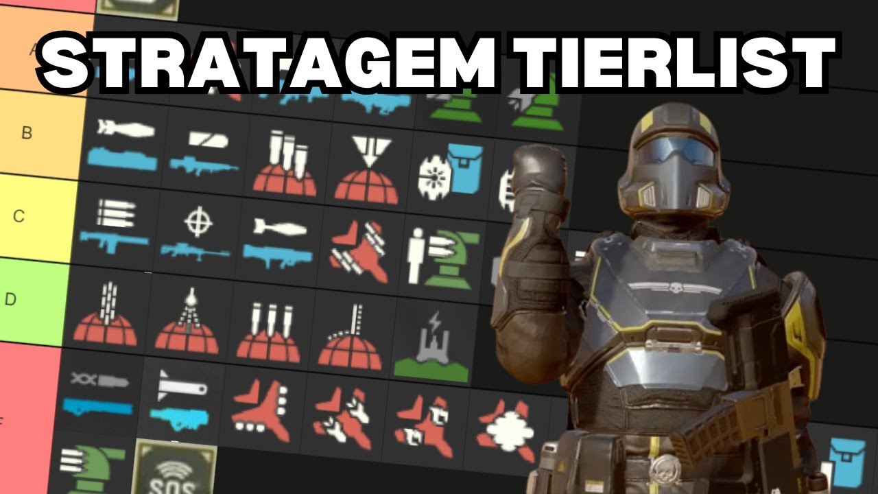 Helldivers 2 STRATAGEM Tier List | MECH INCLUDED - YouTube