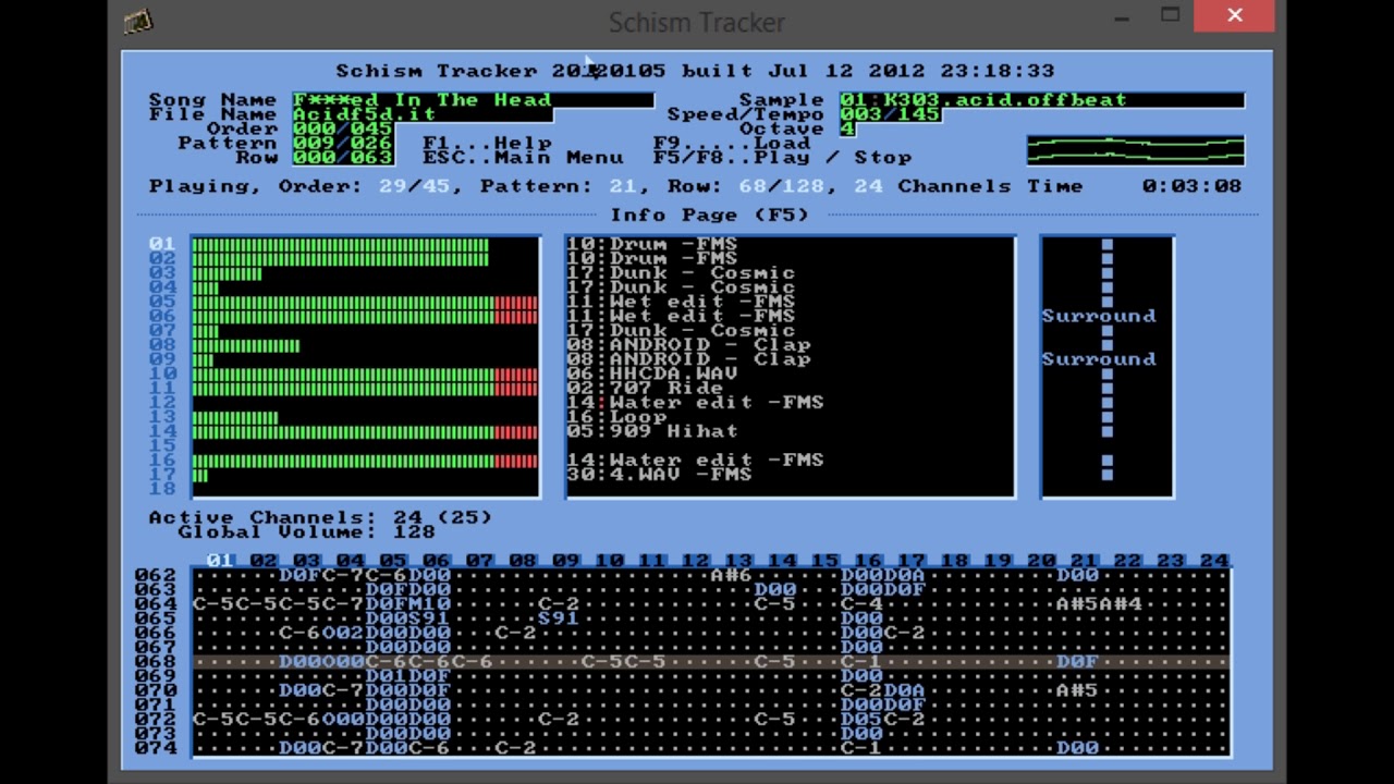 FMS - In The Head (Techno, Impulse Tracker) - YouTube