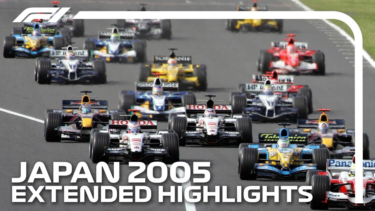 Extended Race Highlights | 2005 Japanese Grand Prix - YouTube