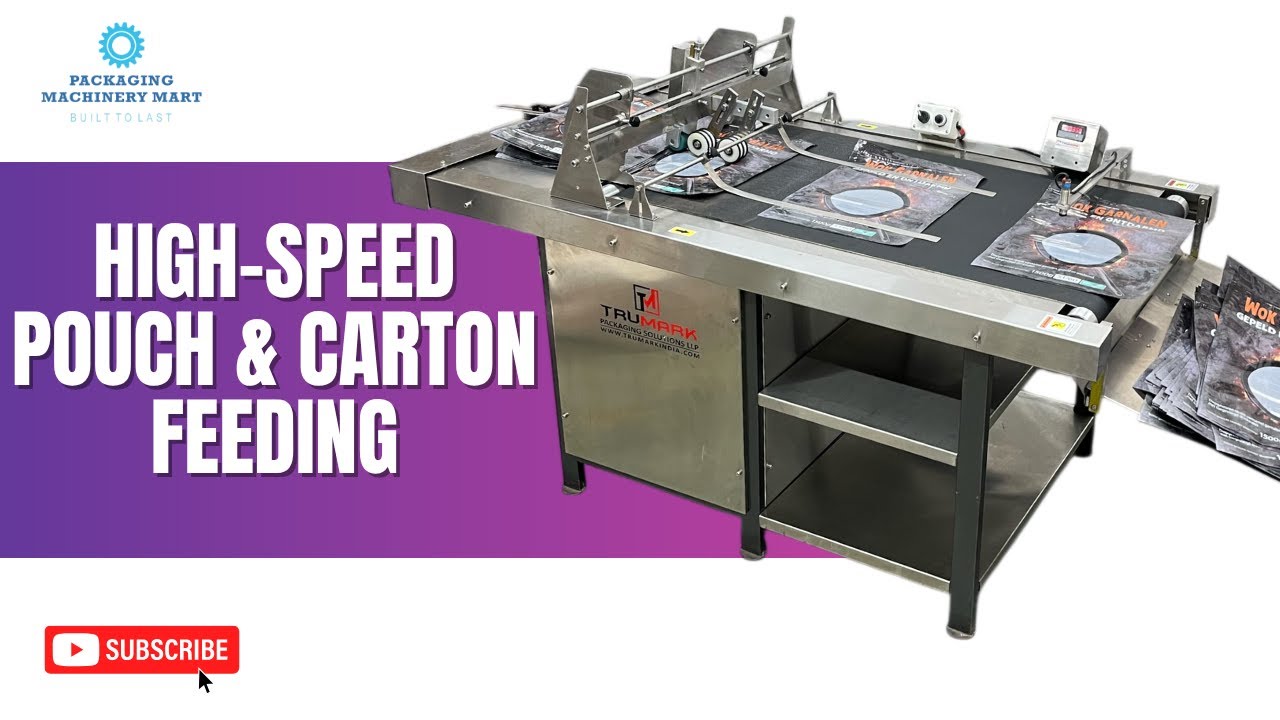 Friction Feeder Stacker Conveyor For Inkjet Printing For Big Size Bags ...