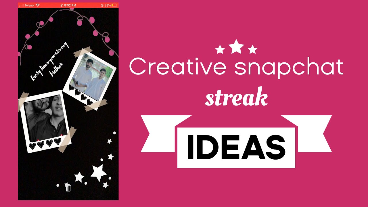 Creative Snapchat streak ideas | New snapchat streak ideas - YouTube