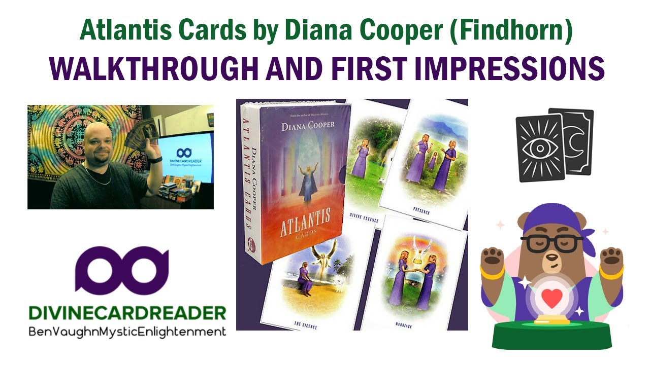 "Atlantis Cards" by Diana Cooper (Findhorn Press) Walkthrough and First ...