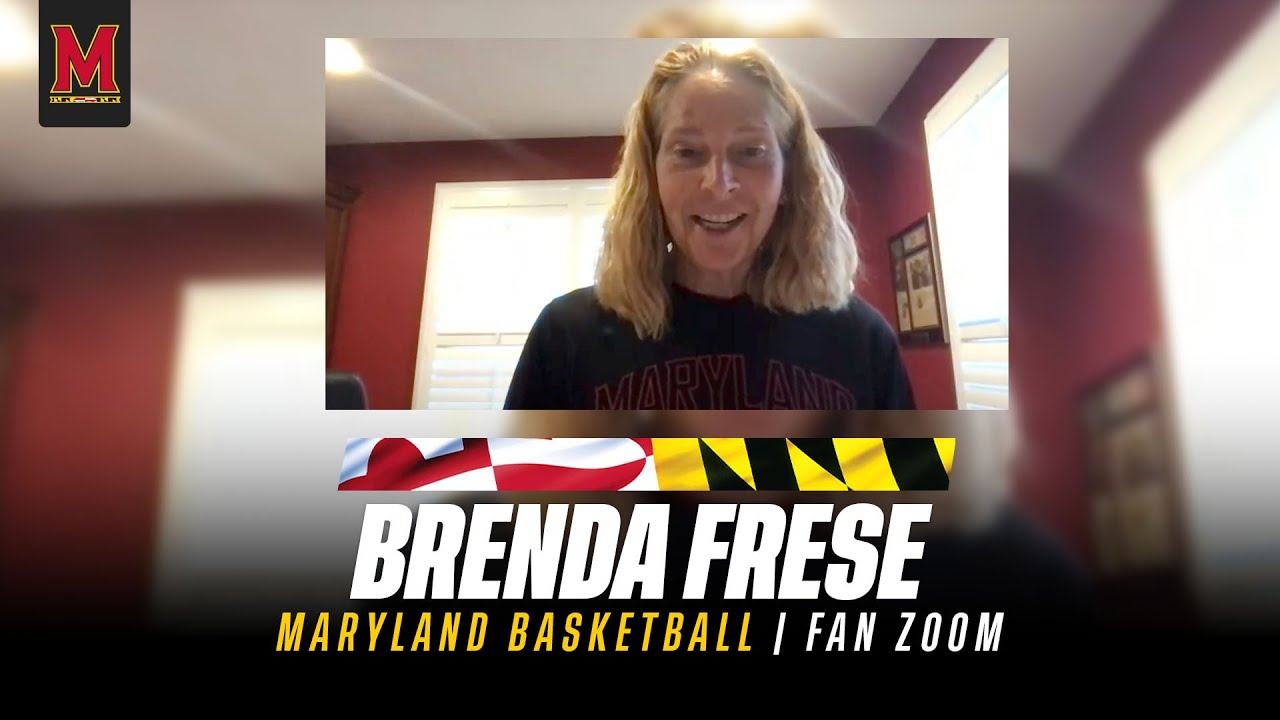 Maryland Women's Basketball | Brenda Frese Fan Zoom - YouTube