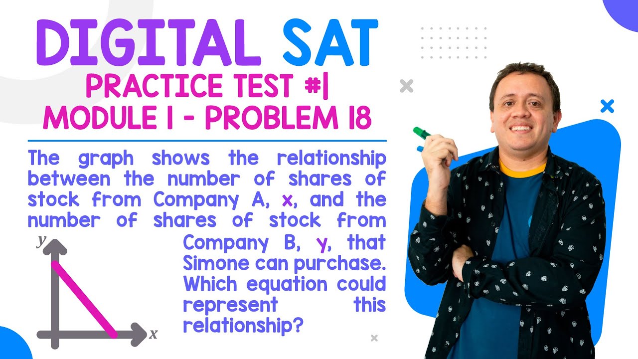 Digital SAT Practice Test #1 | Module 1: problem 18 (linear ...