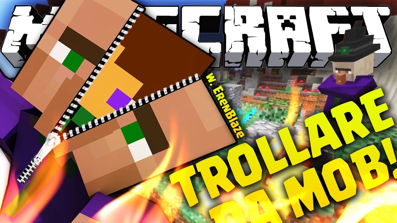 EREN TROLLO DIVENTANDO UNA STREGA! - Minecraft (I AM MOB Challenge) w ...