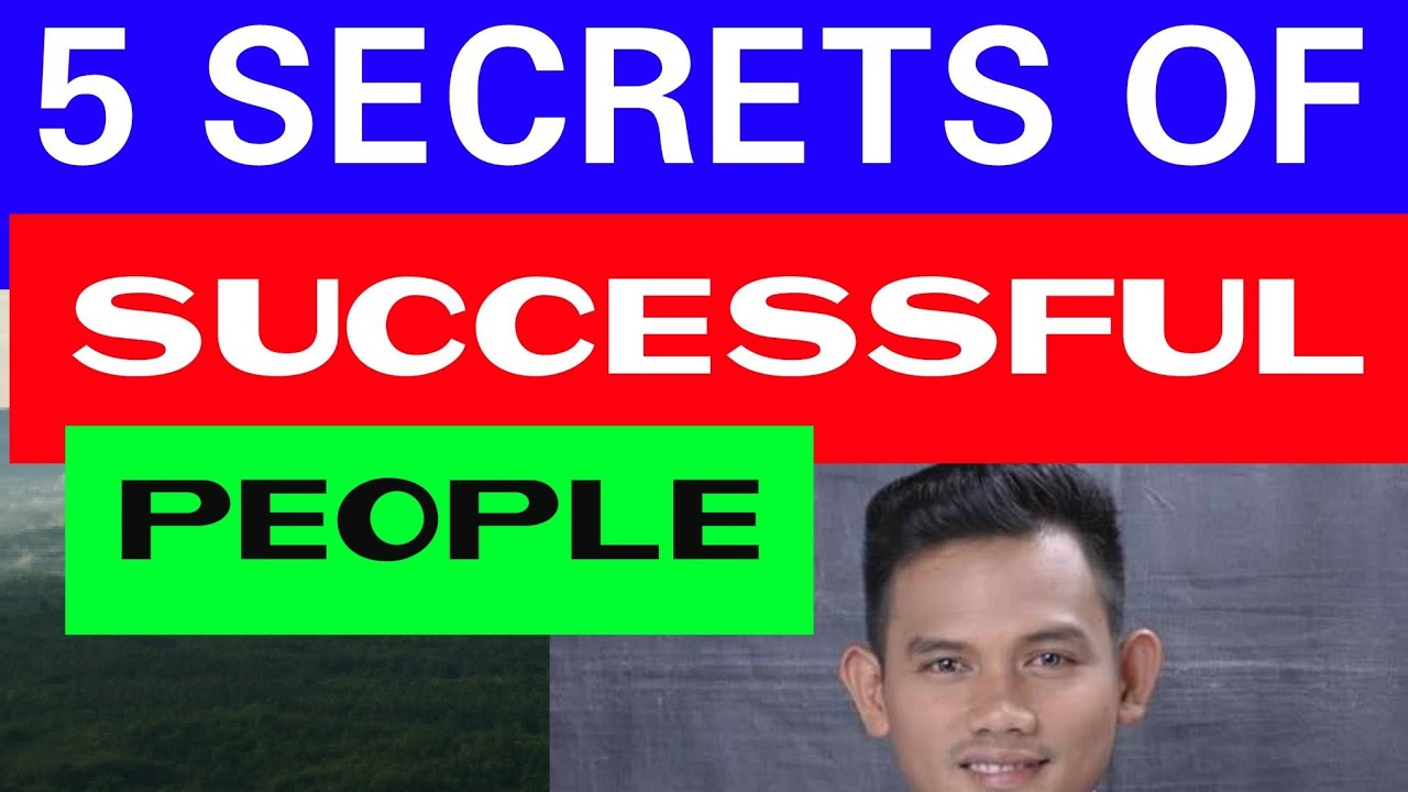 5 Secrets of Successful People//Tips from Prof. June Michael Antone ...