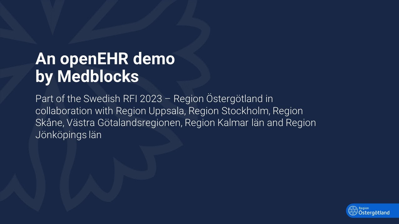 An openEHR RFI demo by Medblocks - YouTube