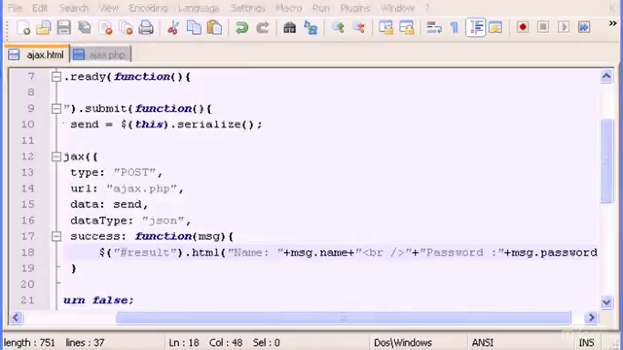 10 Serialize Method Section 7 Jquery Youtube