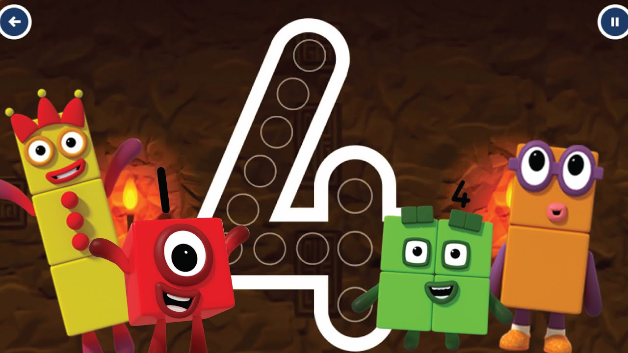 Numberblocks 4 2 1 Magic Run – Explore the Cave World of Numbers! - YouTube