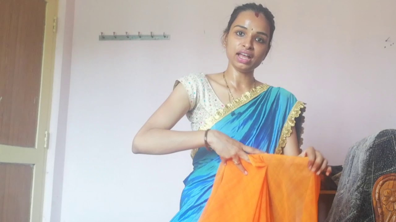Diy old saree into readymade saree //perfect saree draping //reuse old ...