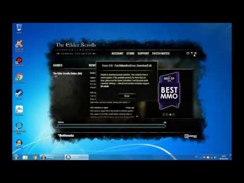 ESO como arrumar o erro 210 PATCHMANIFESTERROR_DOWNLOADFAIL - YouTube