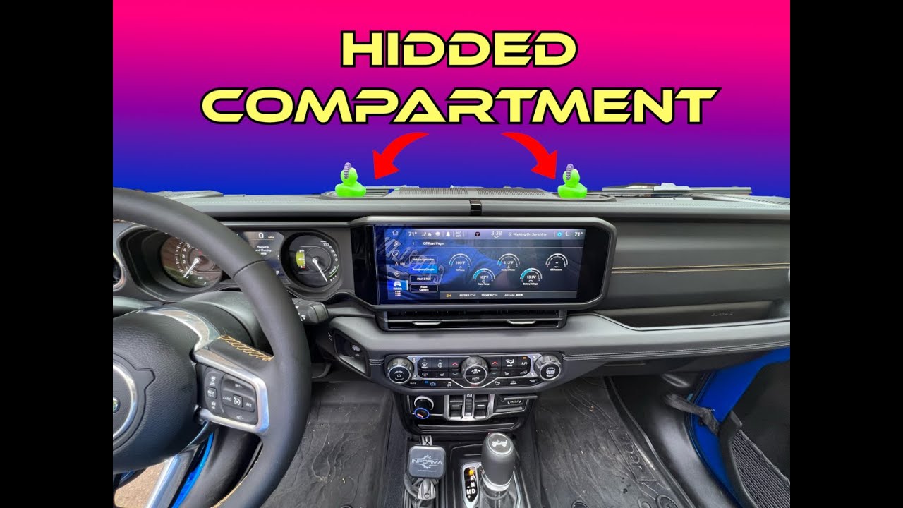 Hidden compartment 2024 Jeep Wrangler - YouTube