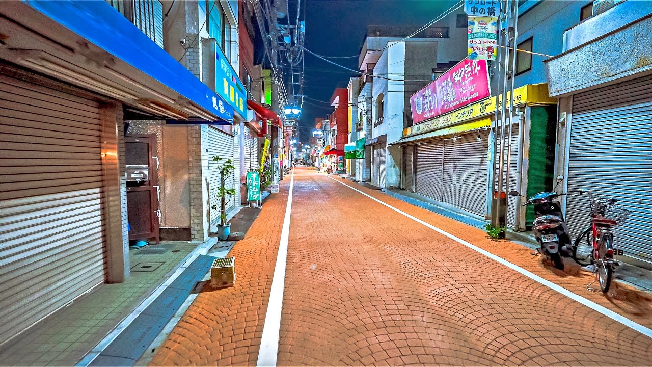 Summer Night Walk Around Tokyo Ojima, Japan • 4K HDR - YouTube