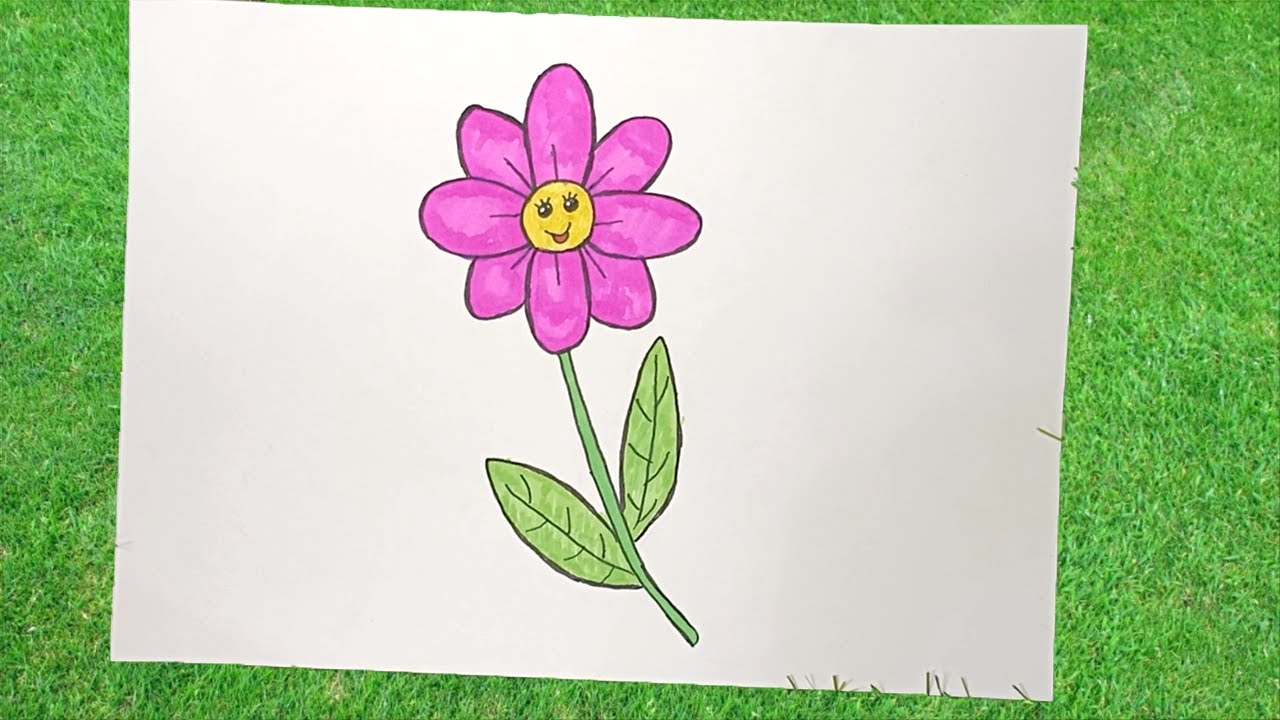 BEAUTIFUL FLOWER For You | How To Drawing BEAUTIFUL FLOWER - YouTube