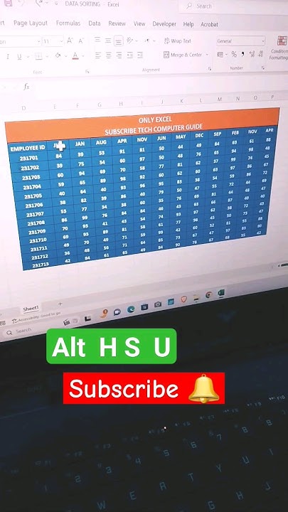 Excel Advanc Sorting Most Helpful 🔥😮 #viral #excel #tips #tricks #shorts #computer #education ...