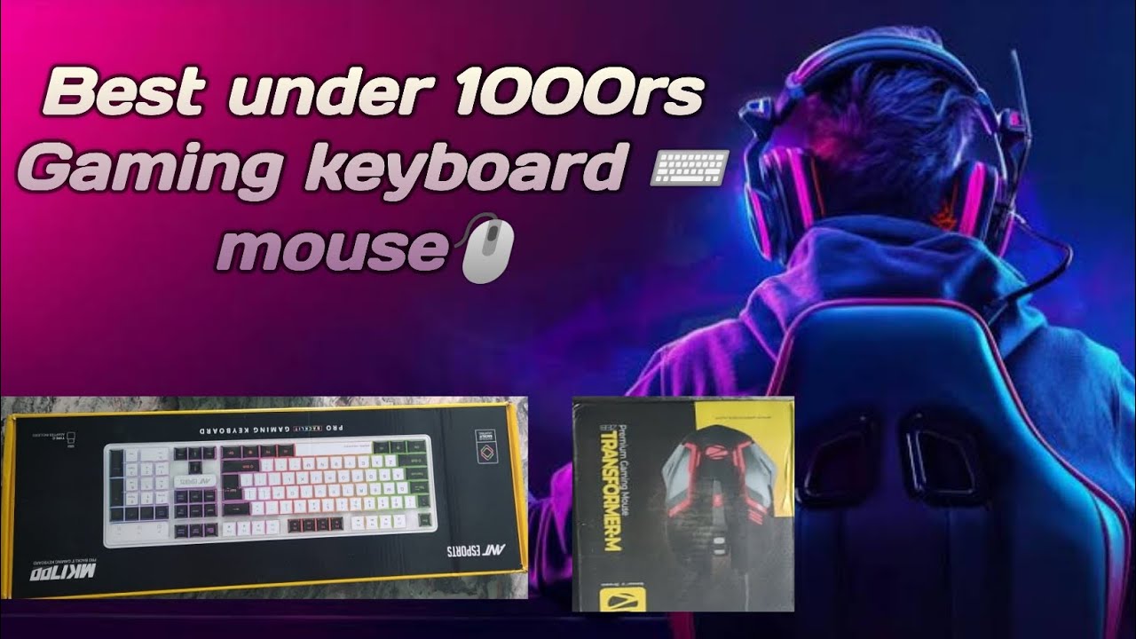 gameing keyboard and mouse under 1000 - YouTube