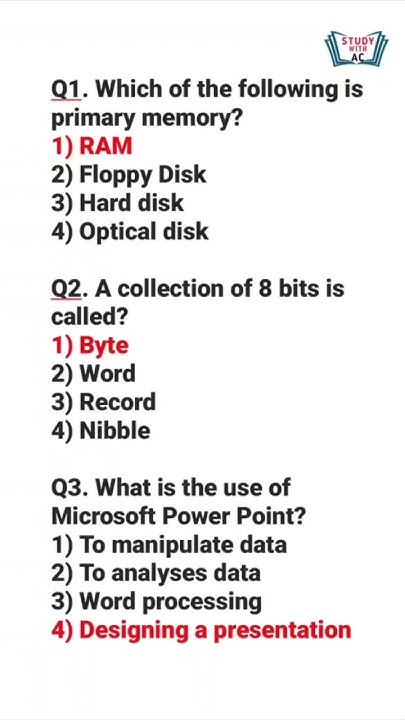 CCC Important questions || IT Tools and network basics || M1R5 #trending #viral #education - YouTube