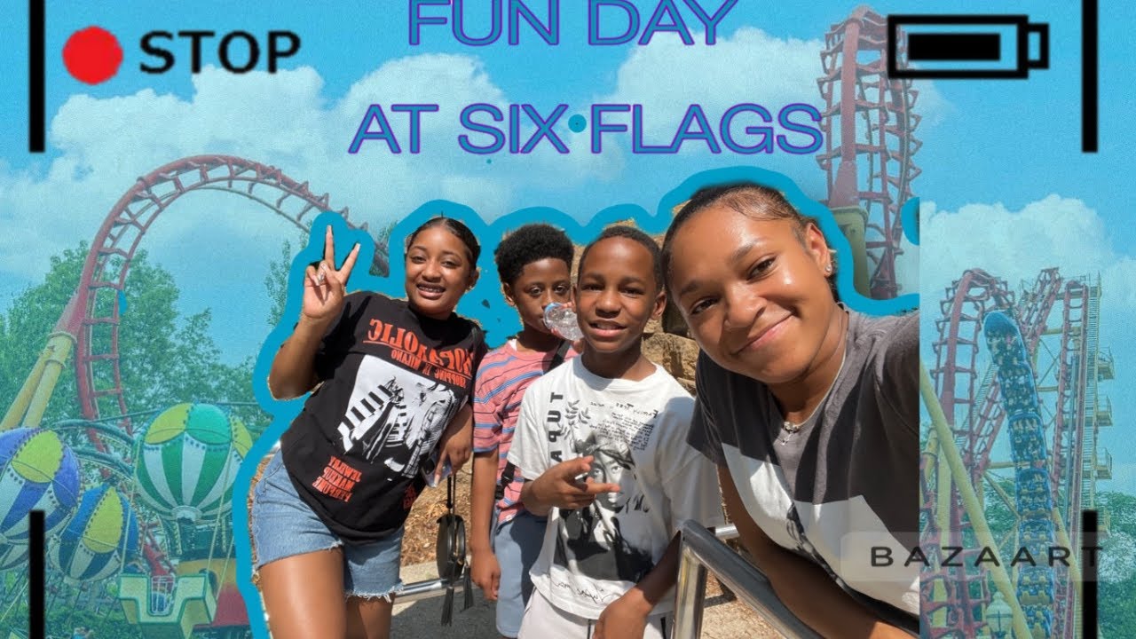 Fun Day At Six Flags!! - YouTube