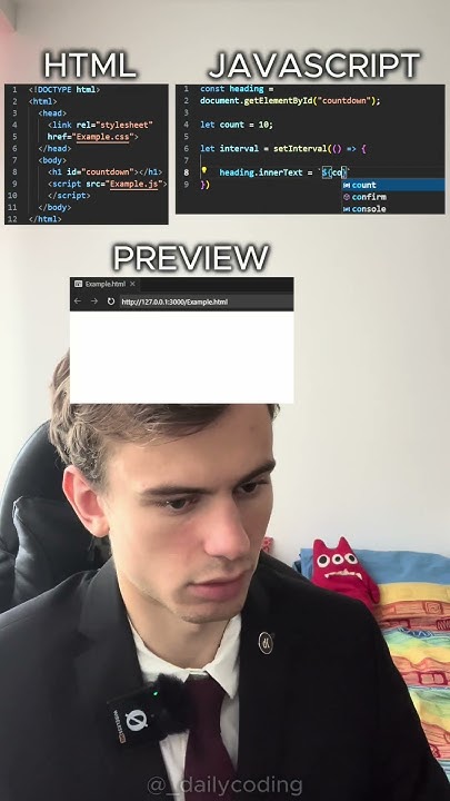 How To Code A Countdown In Html And Javascript Frontenddeveloper Youtube