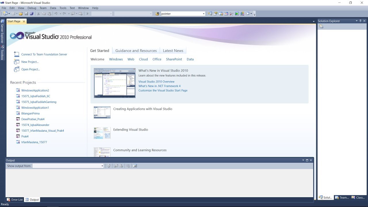 Microsoft Visual Studio 2010 - Arithmetic programming - YouTube