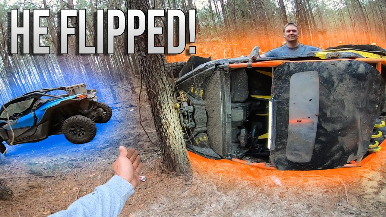 FLIPPED CAN-AM X3 AT DEEPCREEK ATV PARK!!! - YouTube