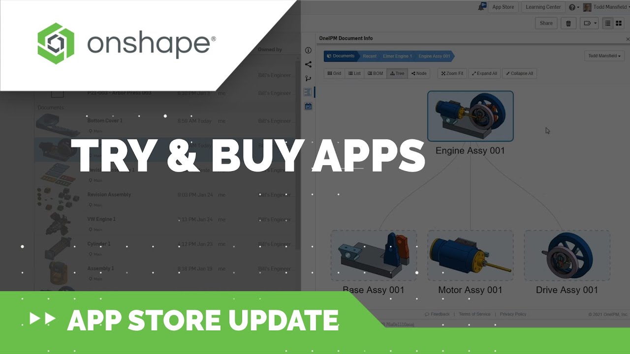 Try & Buy Onshape Apps - YouTube